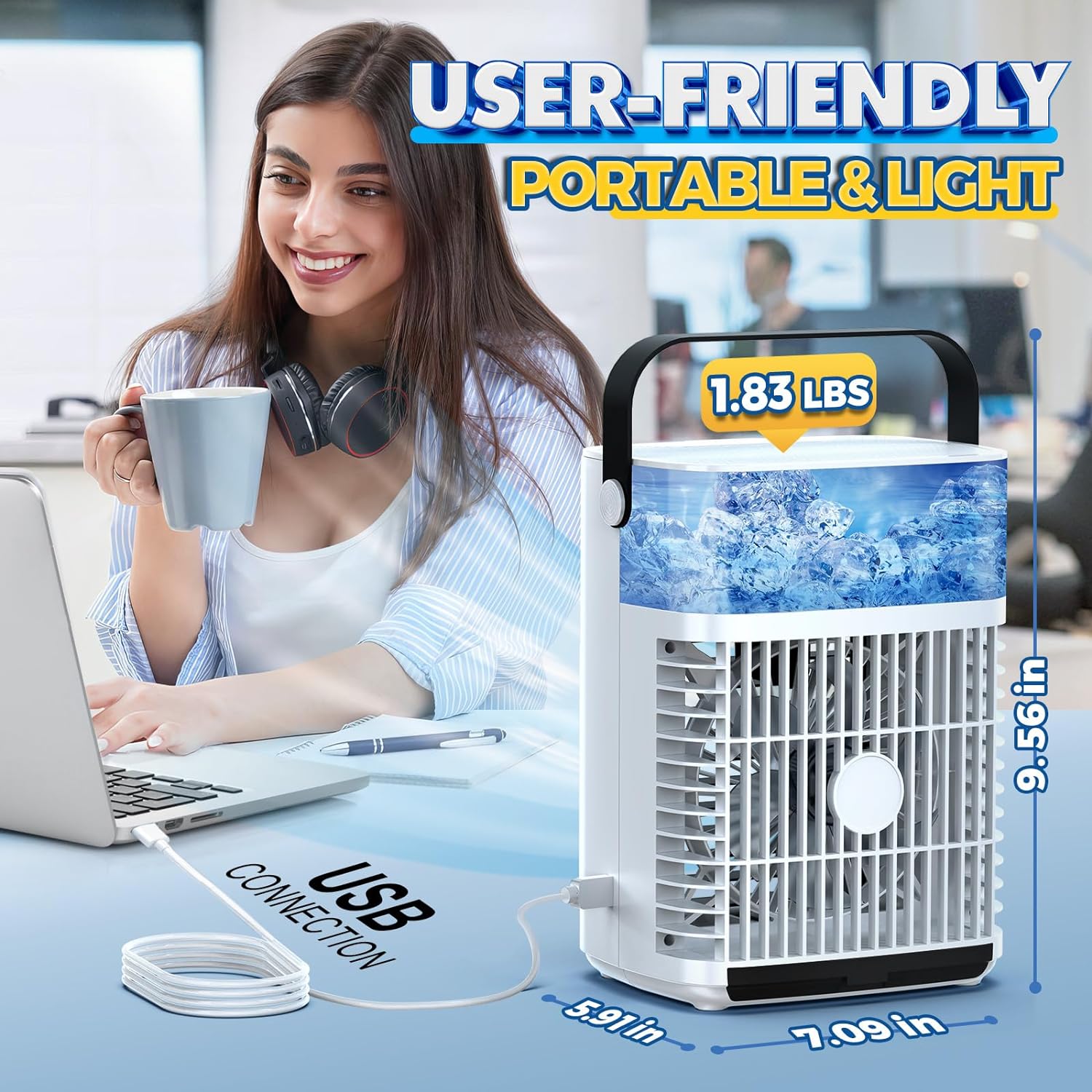 3 Speed Fast Cooling Evaporative Air Cooler – COSTFANS